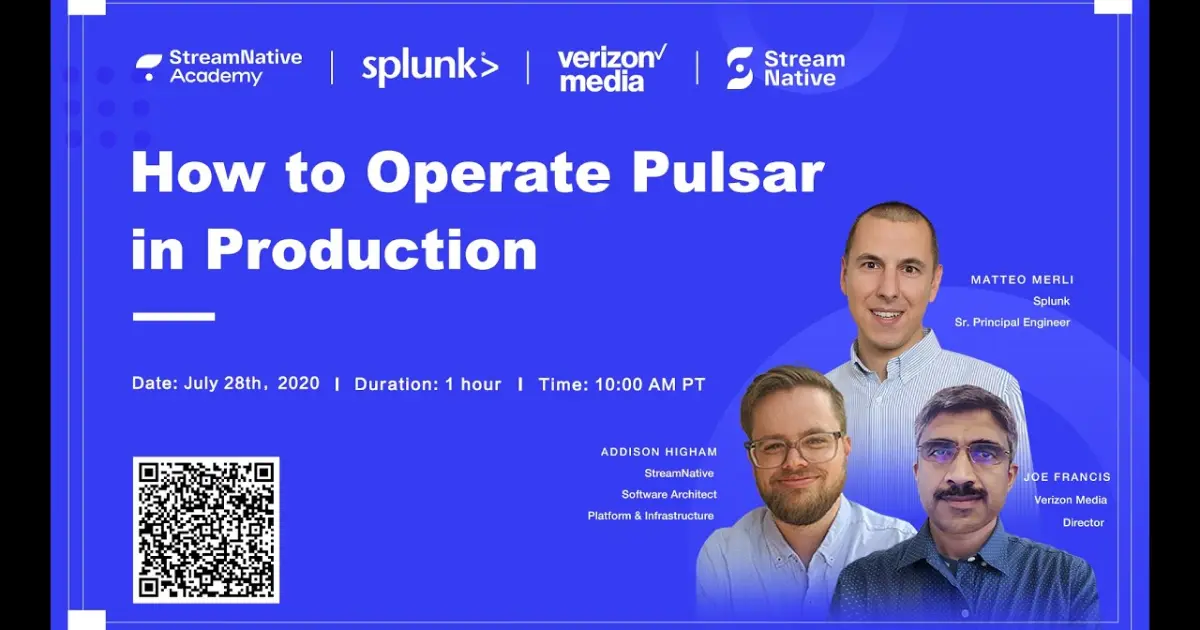 StreamNative Webinar - How to Operate Pulsar in Production